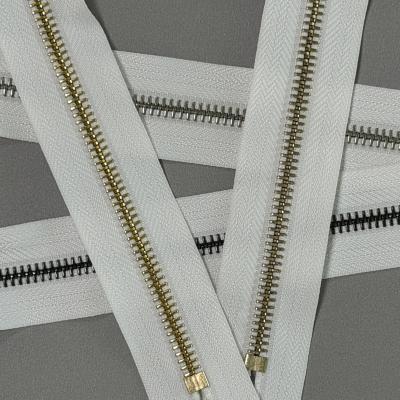 China Precision Machining #5 Metal Zipper Non Divisible for Handbags Clothing for sale