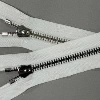 China #5 Euro Teeth Metal Zipper 80cm Durable Smooth Glide for High-End Apparel for sale