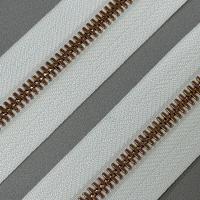 China Corrosion Resistant #5 Corn Teeth Metal Zipper Brass High Hardness for Bags for sale