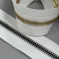 China Radiant Elegance #5 Corn Teeth Metal Zipper Special Tooth Surface Bright Nickel for sale