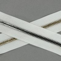China Brass Corn Teeth Metal Zipper #5 Full Metal Three Dimensional for Bags for sale