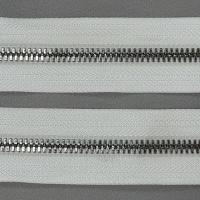 China Low Friction #5 Corn Teeth Metal Zipper Bright Nickel Brass 80-120 Characters for sale