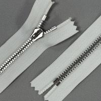 China Non Shrinking Corn Teeth Brass Zipper Bright Nickel #5 Metal Zipper 60cm for sale