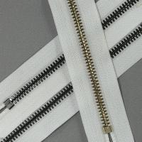 China Rust Resistant Brass Zipper #5 Corn Teeth Metal Zipper Premium Selection for sale