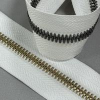 China Rust Resistant Brass Zipper #5 Corn Teeth Metal Zipper Premium Selection for sale
