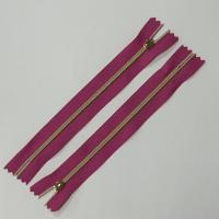 China Metallic Texture #3 Vacuum Plated Nylon Zipper Dense And Uniform for sale