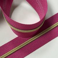 China Vacuum Plated Nylon Zipper #3 with Sweat Corrosion Resistance Superior Wear Resistance for sale