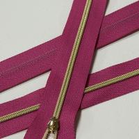 China Vacuum Plated Nylon Zipper #3 with Sweat Corrosion Resistance Superior Wear Resistance for sale
