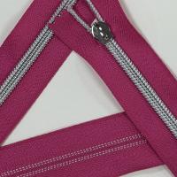 China Smooth Quiet #5 Vacuum Plated Nylon Zipper Fading Resistant 100cm for sale