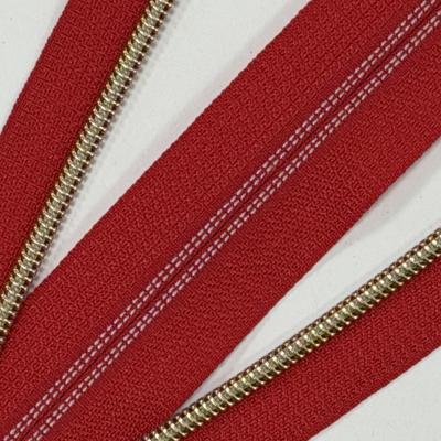 China Luxury Apparel #5 Vacuum Plated Nylon Zipper High Glossy Metallic Finish Eco-Friendly Fade-Resistant for sale