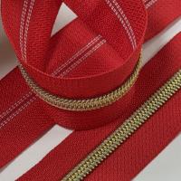 China Luxury Apparel #5 Vacuum Plated Nylon Zipper High Glossy Metallic Finish Eco-Friendly Fade-Resistant for sale