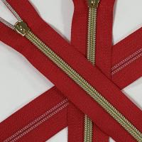 China Luxury Apparel #5 Vacuum Plated Nylon Zipper High Glossy Metallic Finish Eco-Friendly Fade-Resistant for sale