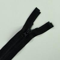 China Black Plastic Zipper #3 High Frequency Use Heavy Duty Injection Molded Teeth 100cm for sale