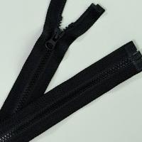 China Black Plastic Zipper #3 High Frequency Use Heavy Duty Injection Molded Teeth 100cm for sale