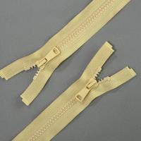 China Yellow Durable Resin Plastic Zipper #5 Rust Moisture Resistant for sale