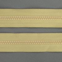 China Yellow Durable Open End Plastic Zipper #5 Wide Range Of Thread Profiles for sale