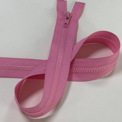 China Eco Friendly Pink #5 Plastic Zippers Without Harmful Heavy Metals for sale