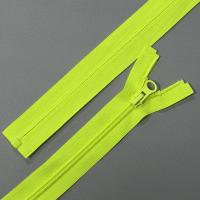 China #5 Fluorescent Green Nylon Open Ended Zip Washable Highly Flexible for sale
