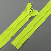 China #5 Fluorescent Green Nylon Open Ended Zip Washable Highly Flexible for sale