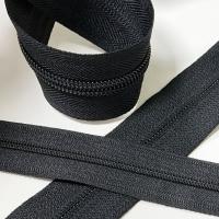 China Customizable #8 Black Nylon Zipper Rich Colors Smooth operation for sale