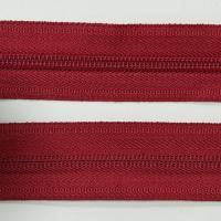 China Durable Red #5 Nylon Coil Zipper Smooth For Outerwear Sweatshirts for sale