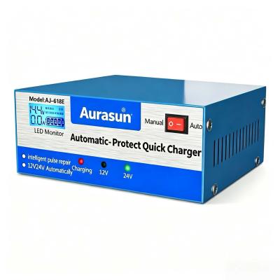 China 12V/24V Automatic Lead-Acid Battery Charger with Pulse Repair for sale