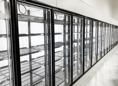 China Medium Temperature Freezer Glass Door For Walk In Cooler Beer Cave Refrigerated Display Cold Room for sale
