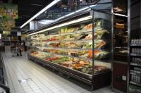 China Black Clear Anodized Retrofit Glass Door For Open front Refrigerated Cabinets for sale