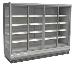 China Upright Glass Door Cooler  R404A Remote type 2/3/4/5 doors for sale