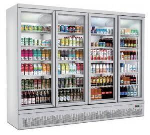 China Commercial Upright Freezer Glass Door 110V/60Hz 220-240V Plug In Type UF2 for ice cream for sale