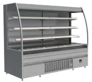 China Semi Vertical Refrigerated Cake Display Case 375L Multidecks cake display case for sale
