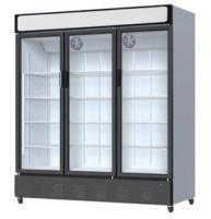 China 1592L 3 Doors Commercial Glass Door Freezer Beverage for sale