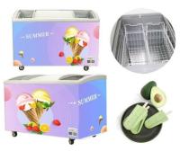 China Ice Cream Deep Freezer With Sliding Door 250L 314L 400L for sale