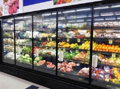 China 4/5/6 Door Commercial Glass Door Freezer Glass Door Cooler Supermarket High End for sale