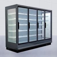 China Upright Supermarket Commercial Cooler Glass Doors 4/5 Door Remote Type for sale