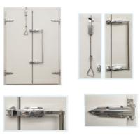 China 100mm Cold Storage Double Door Cold Room Swing Door for sale
