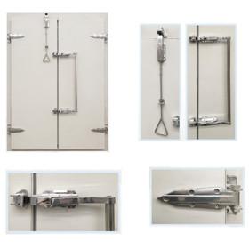 China 100mm Cold Storage Double Door Cold Room Swing Door for sale