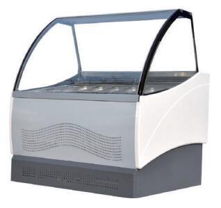 China MC16 Ice Cream Gelato Display Cabinet Air Cooled R404a R290 for sale