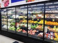 China Supermarket Upright Glass Door Freezer Glass Door Cooler Self Contained 3/4/5/6 Doors for sale