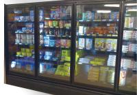 China Supermarket Upright Glass Door Display Freezer Low Temperature for sale