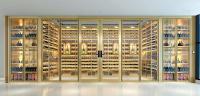China Stainless Steel Frame Modern Wine Cellar Glass Doors for sale