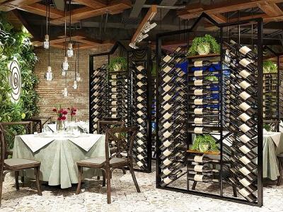 China Gloss Black Stainless Steel Wine Cellar Racks Chrome for sale