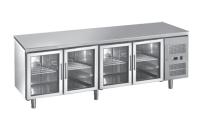 China Stainless Steel Glass Door Freezer for sale