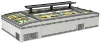 China Glass door Deep Freezer Island for sale