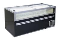 China Top Two Sliding Glass Door Chest Freezer Static Cooling Straight unit Restaurant supermarket convenience store for sale