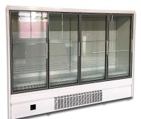 China 4 Glass Door Upright Refrigerator for sale