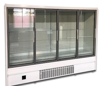 China 4 Glass Door Upright Refrigerator for sale