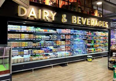 China Open Display Fridge R290 5 Layers Remote for sale