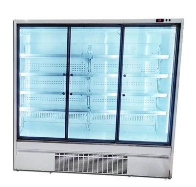 China Supermarket R290 Upright Glass Door Cooler 2/3/4 door 220V/50HZ for sale
