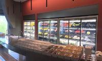China Upright Supermarket Commercial Cooler Glass Doors 4/5 Door Remote Type for sale